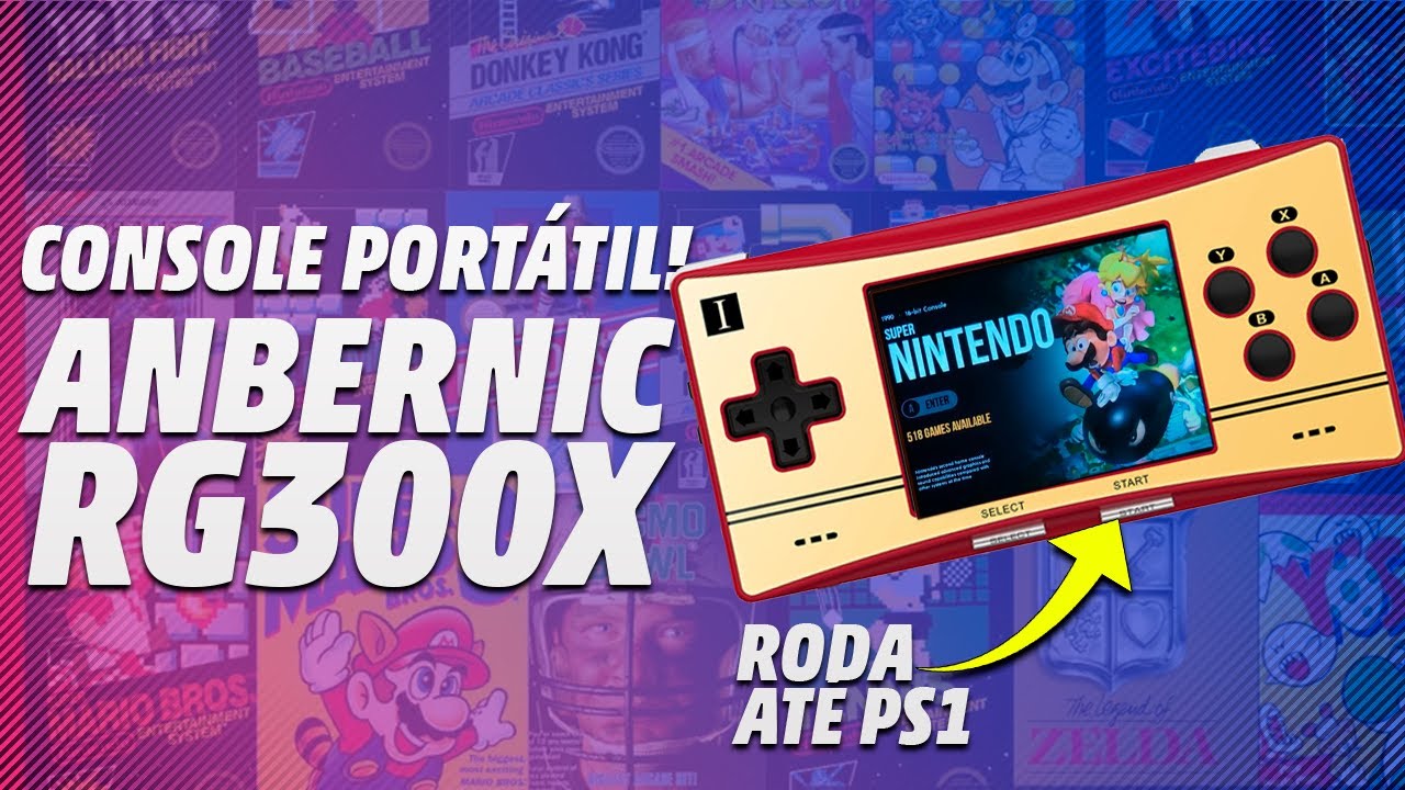 Anbernic RG300X - CONSOLE/EMULADOR PORTÁTIL perfeito! | Unboxing e ...