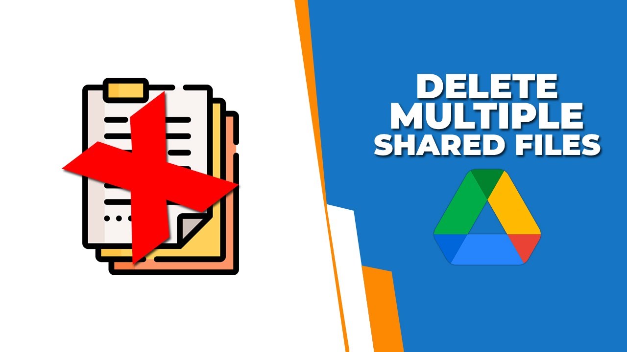How to delete multiple shared files from google drive - YouTube