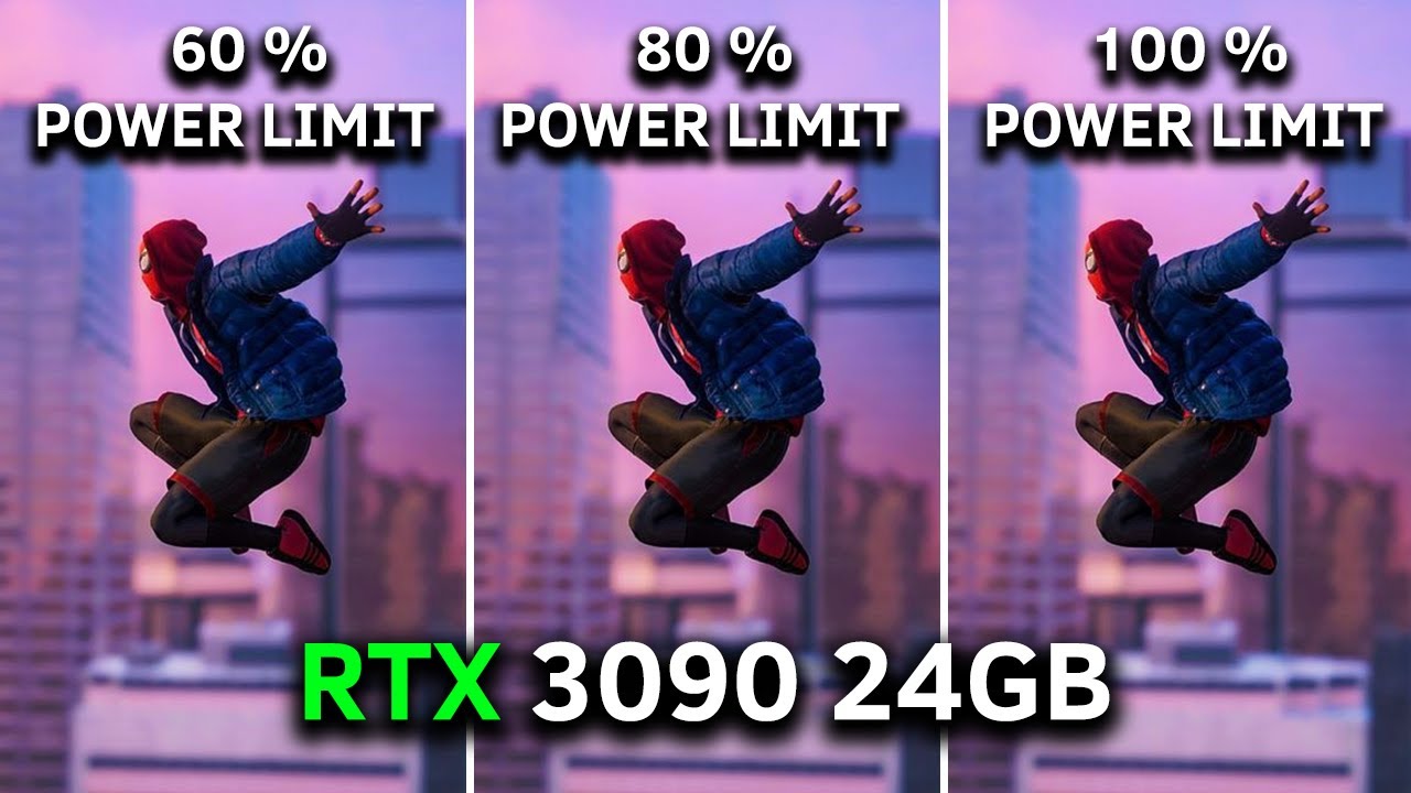 RTX 3090 24GB Power Limit (60% vs 80% vs 100%) | Test In 13 Games ...