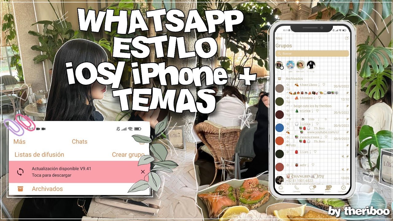 🎃 WhatsApp Estilo iOS/ iPhone + temas 🧶 | @theriboo - YouTube