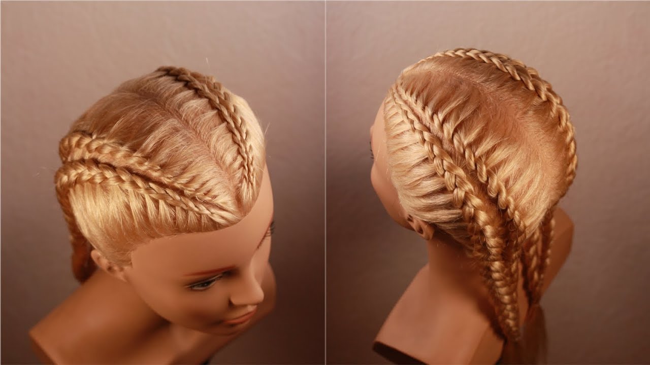 Robe lace braids & Dutch lace braids ️ - YouTube