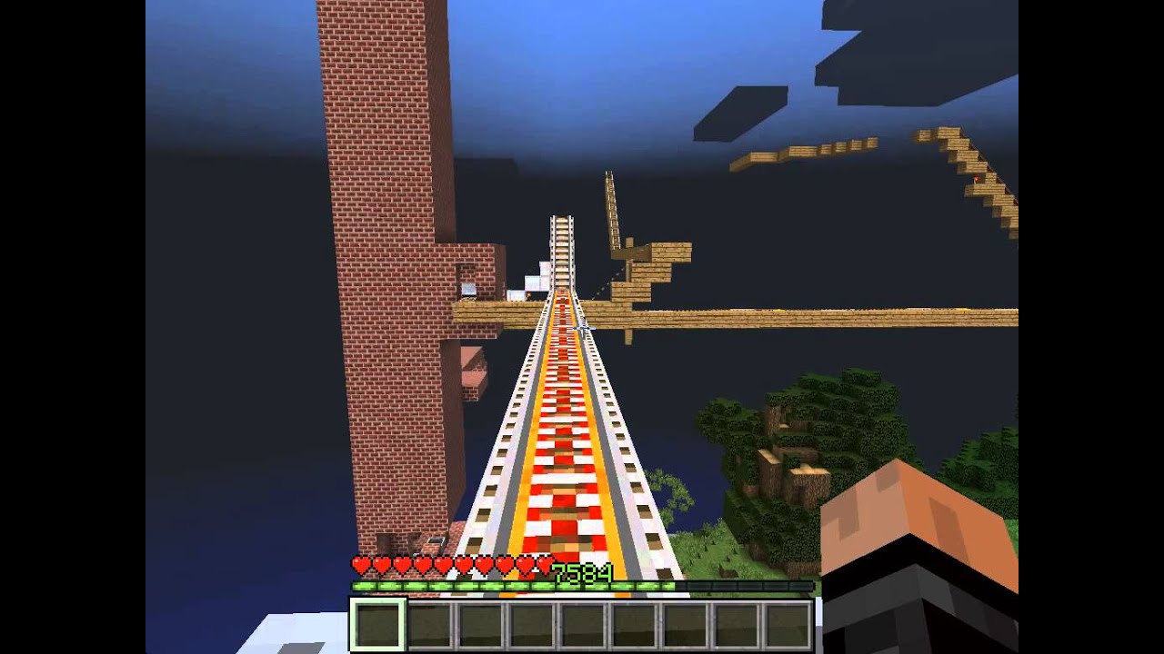 Advanced Rail System in Minecraft - YouTube