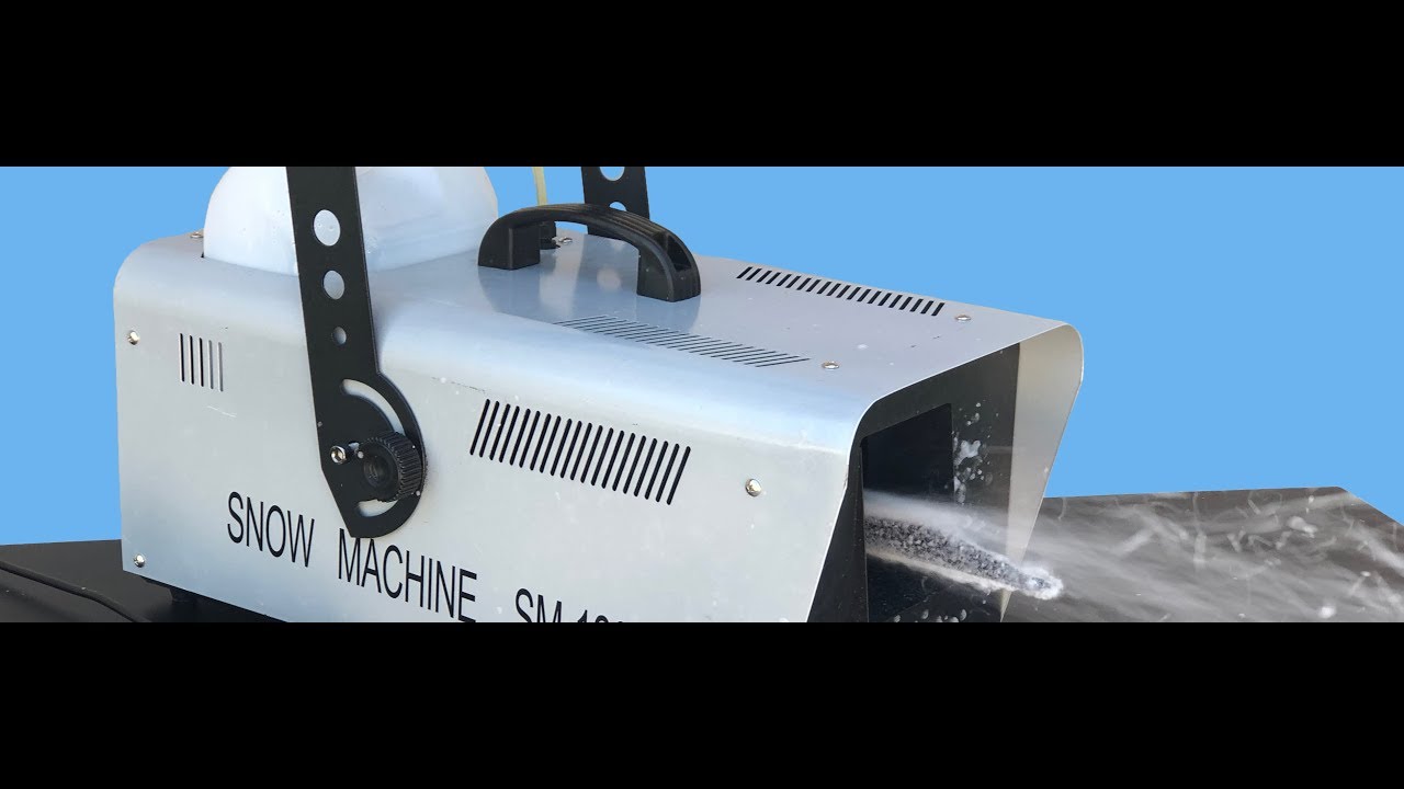 Backyard Snowstorm Artificial Snowmakers - YouTube