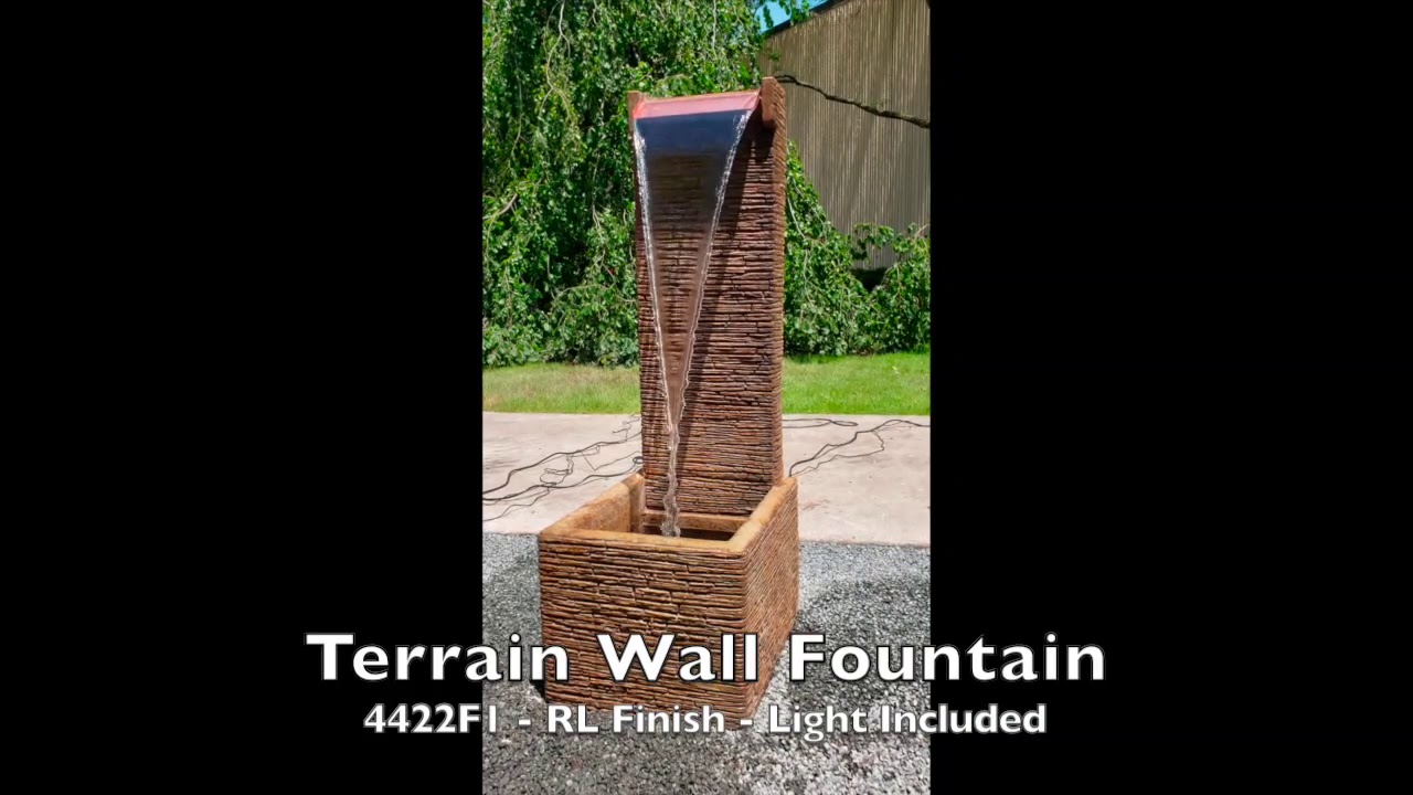 Henri Studio 4422F1 Terrain Wall Fountain - YouTube
