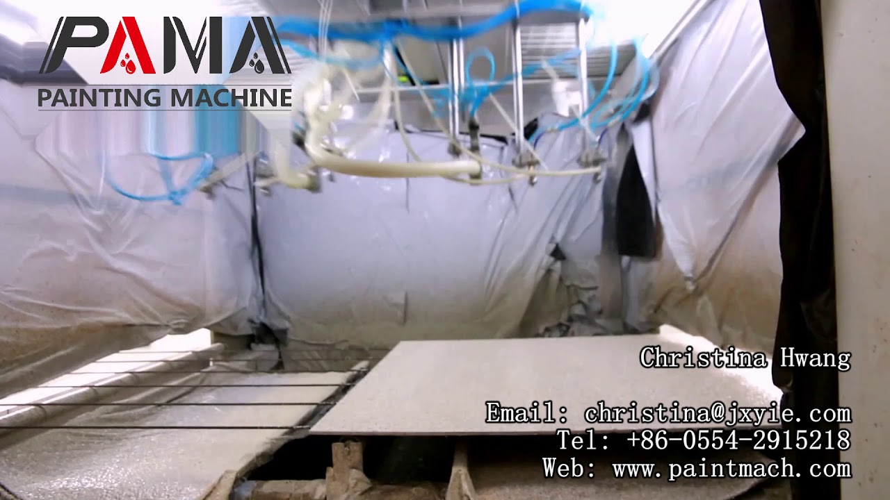 Texture Paint Spray Coating Machine 水包水喷涂及喷涂效果 - YouTube