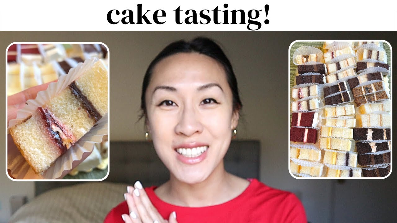 We tried wedding cakes! | cake tasting for weddings - YouTube