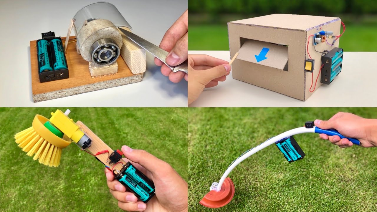 4 Amazing DC Motor Creations // Cool Homemade DIY Projects You Must Try ...