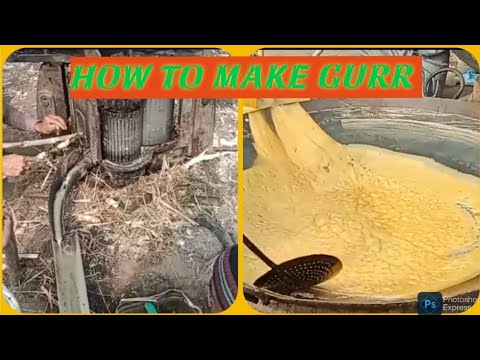 How to make Gurr full fresh with sugar can juice gane ka juice - YouTube