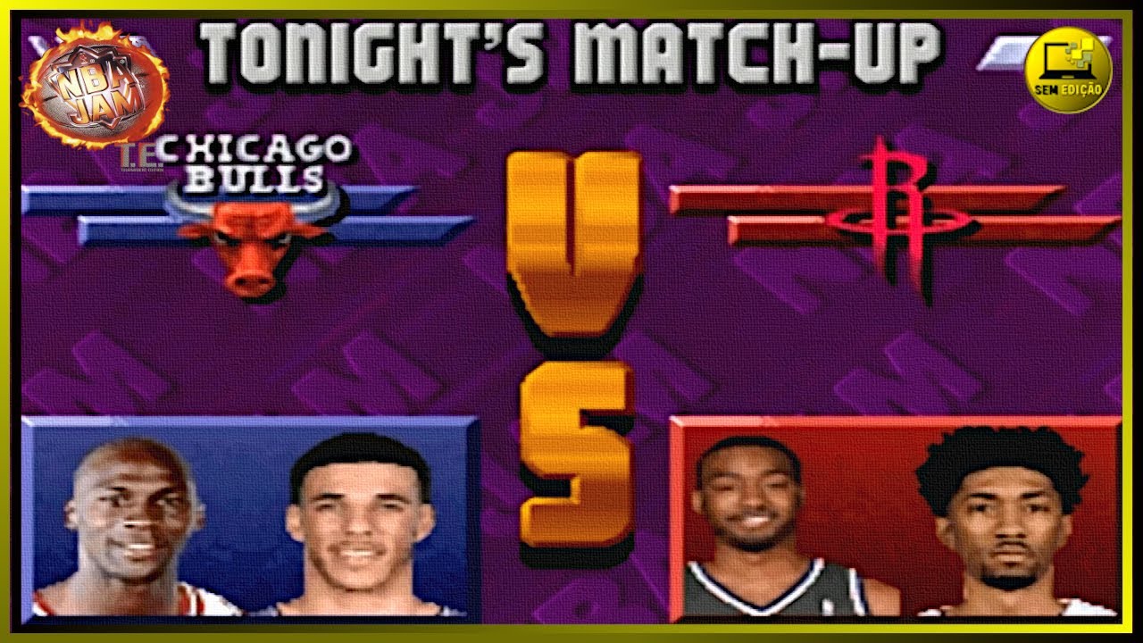 NBA JAM TE 2K22 CHICAGO BULLS COM MJ X HOUSTON ROCKETS #semedissaum # ...
