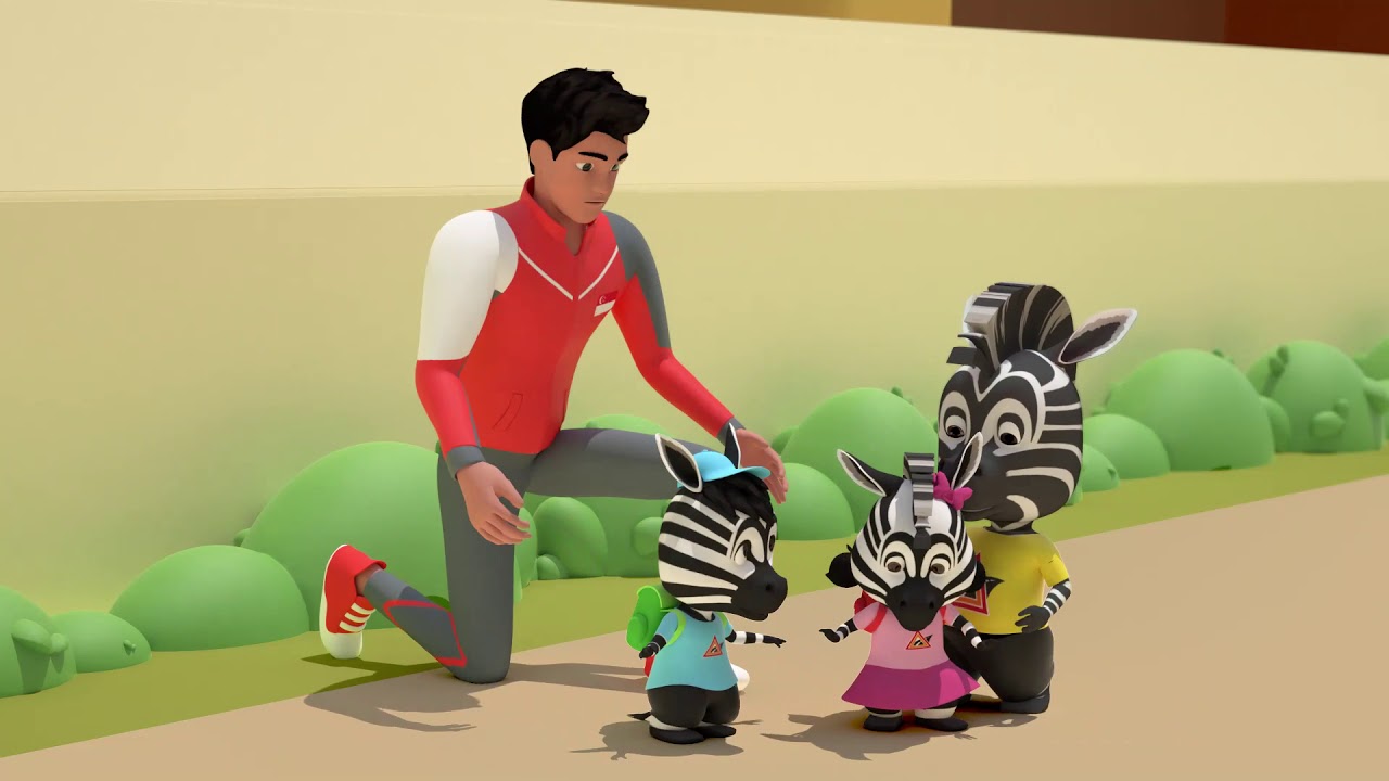 Mr Zebra Road Safety Cartoon Season 3- Designated Crossings - YouTube