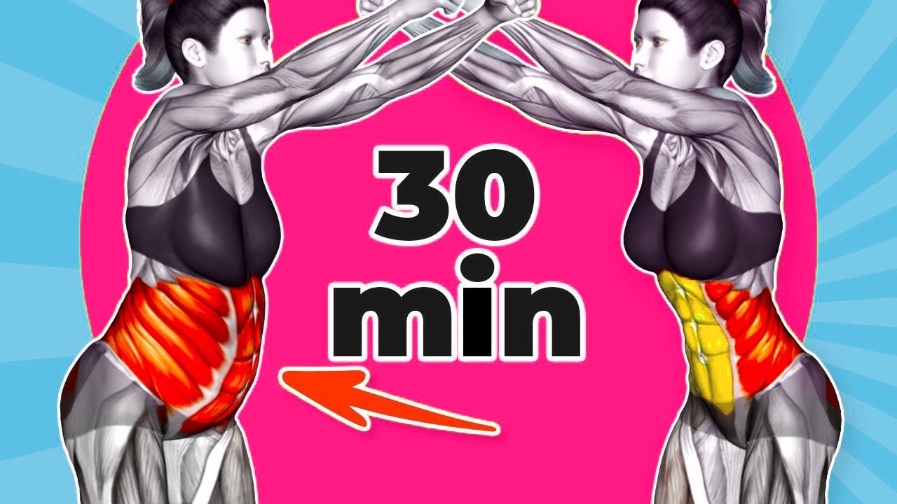 REDUCE Your "DONUT BELLY" in Just 5 Weeks 30-Min STANDING Workout ...