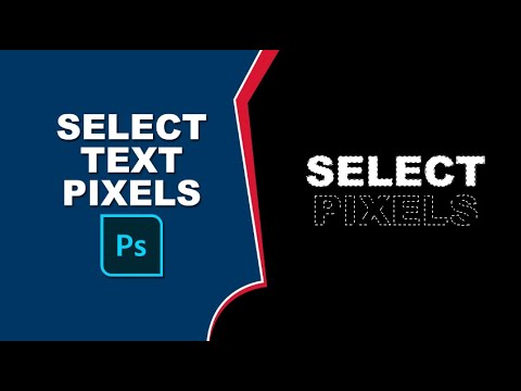 How to select text pixels in photoshop - YouTube