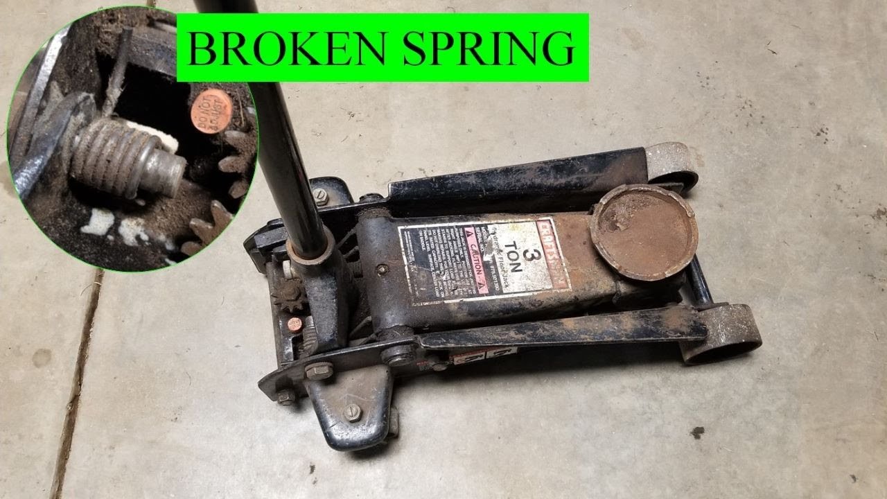 Replace Spring On Craftsman 3ton Floor Jack YouTube