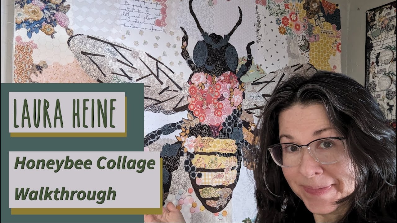 Laura Heine Honeybee Collage Walkthrough - YouTube