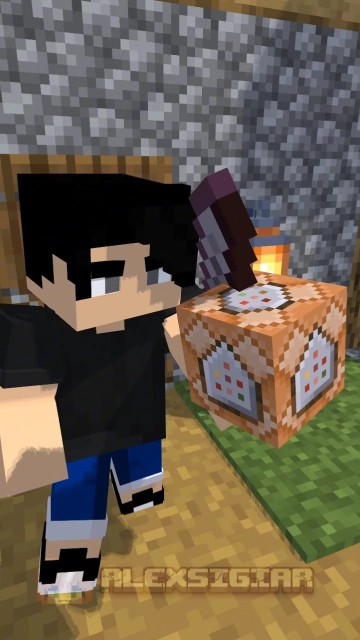 Command Block Change baby male with Alex female and full character ...