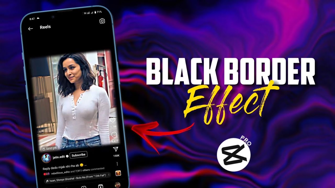How to Edit Black Border Videos on CapCut | Black Border Vignate Effect ...