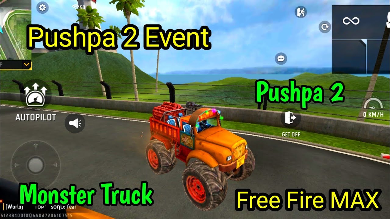 Free Fire MAX Pushpa 2 Event Monster Truck Skin @sandeepofficialgaming ...
