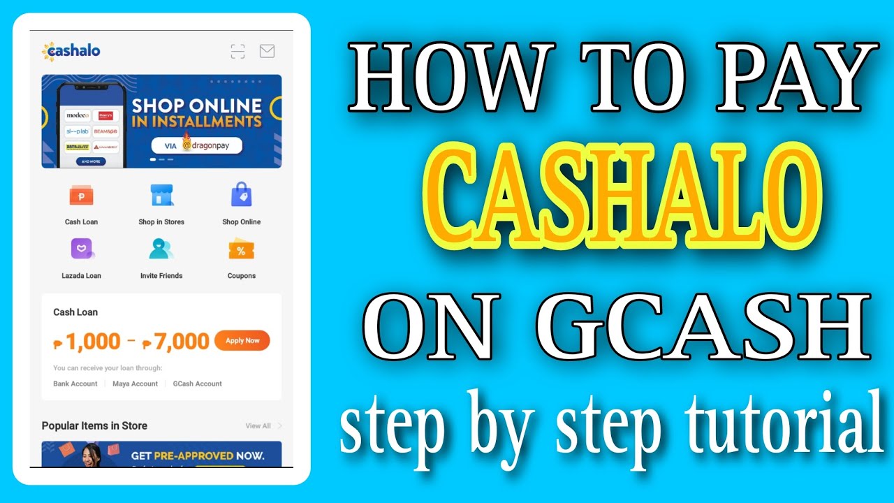 How to pay cashalo on gcash | Lovelyn Enrique - YouTube