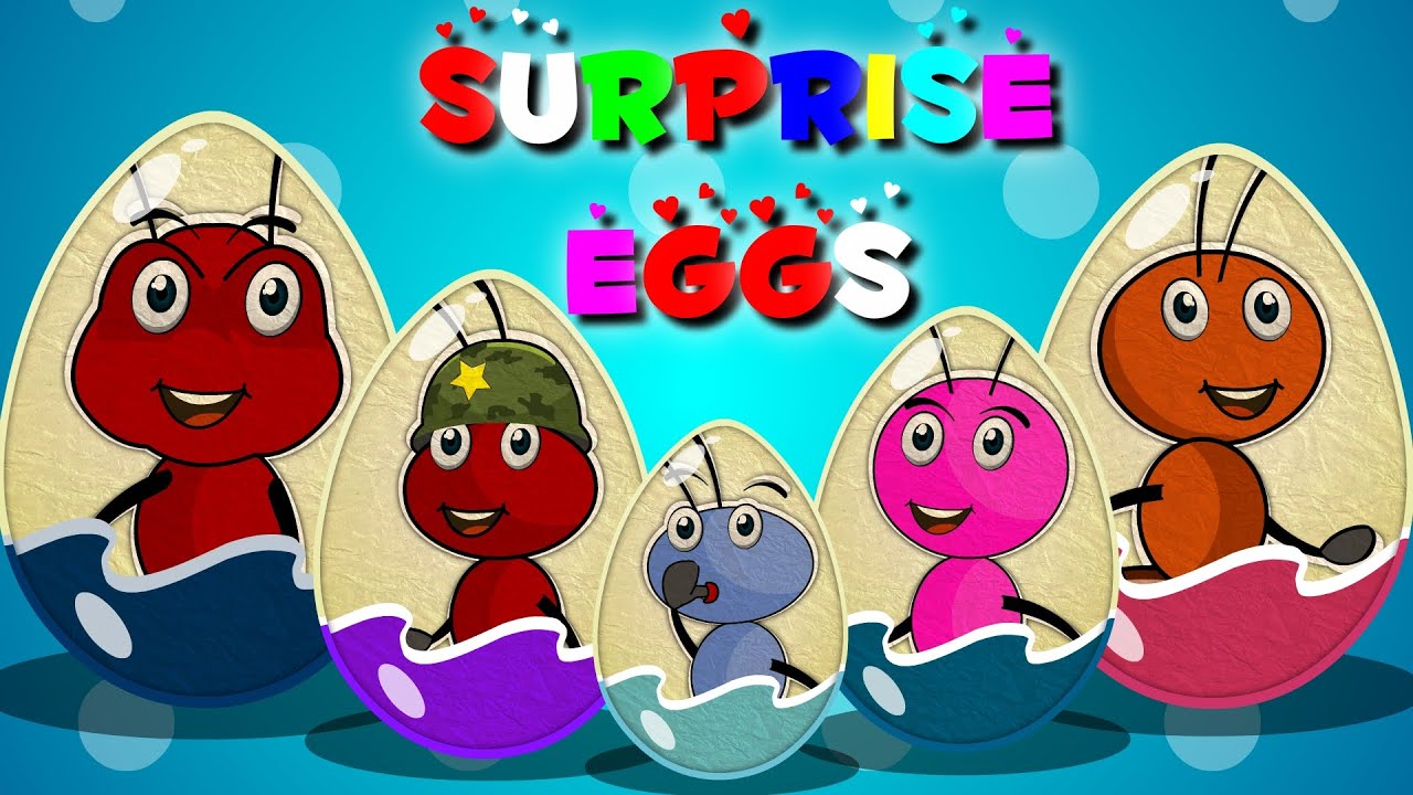 Surprise Eggs Ant | Surprise Eggs Finger Family | Surprise Eggs Toys ...