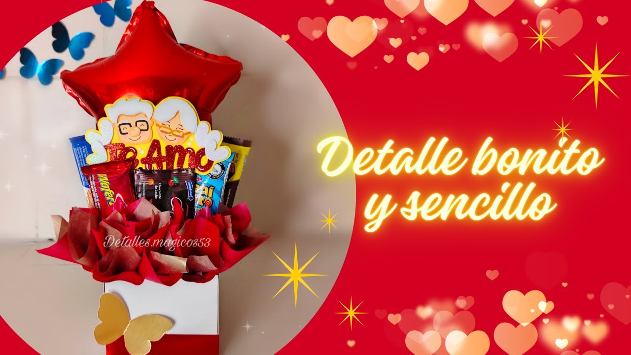 Cómo realizar un DETALLE bonito y Sencillo🎁🎀🥰 - YouTube