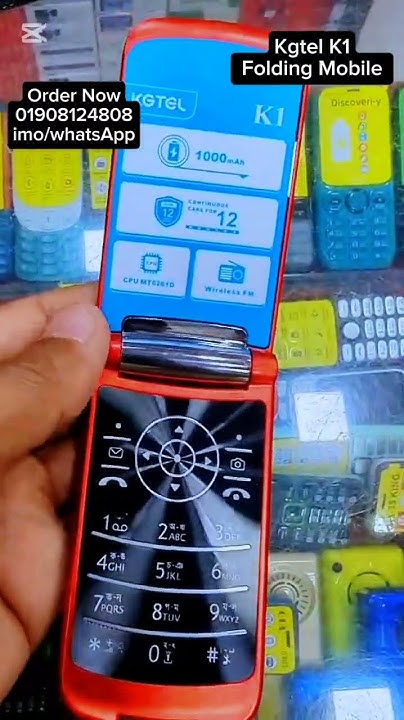 Kgtel K1 Folding Mobile 1000 Mah Battery Dual Sim New Intact Box || - YouTube