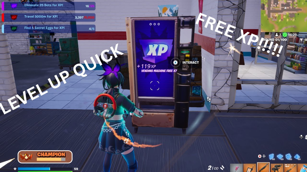 FREE XP!!! In Fortnite, How To Level Up Quickly!!!!! - YouTube