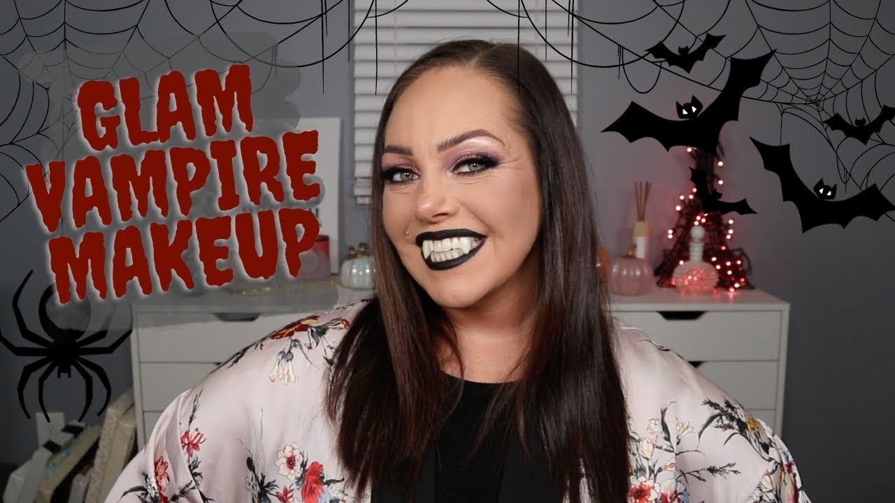 Spooky Makeup l Glam Vampire l Ready for Halloween - YouTube