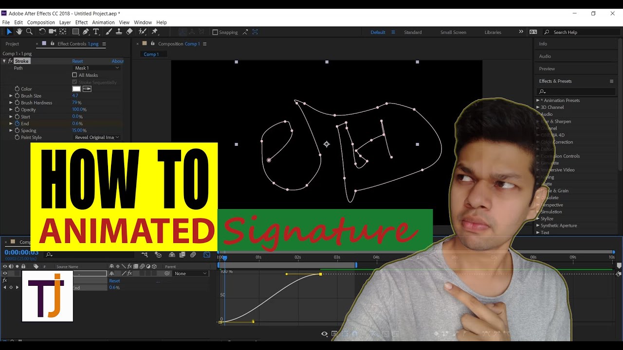 Animated signature || How to make animated Handwriting Signature - YouTube