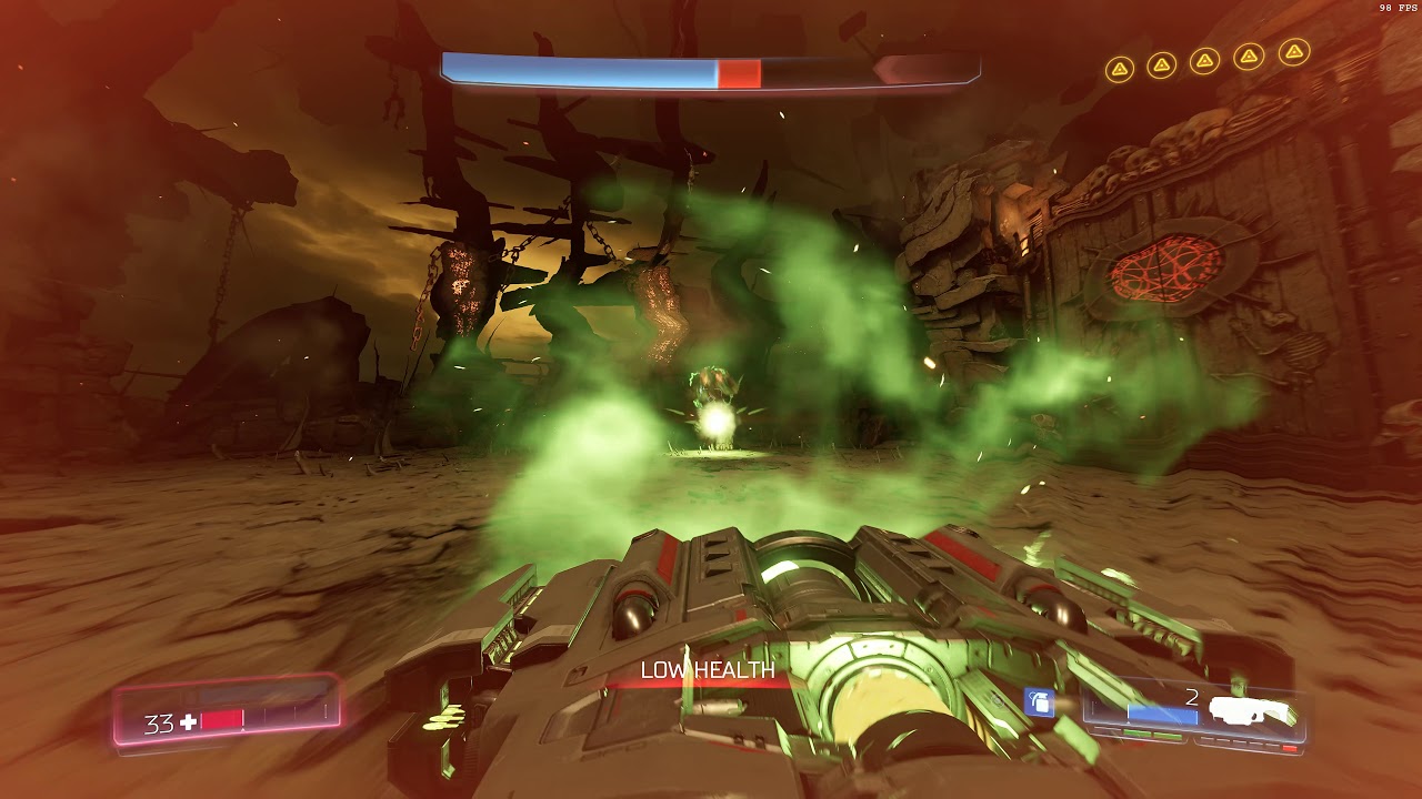 Doom 2016 4k+ Cyberdemon Nvidia sharpening filter Test RTX 2080 - YouTube