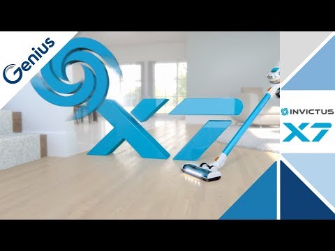 GENIUS | INVICTUS X7 beutelloser, sehr leichter Akkustaubsauger | KABELLOS - BEUTELLOS - GRENZENLOS