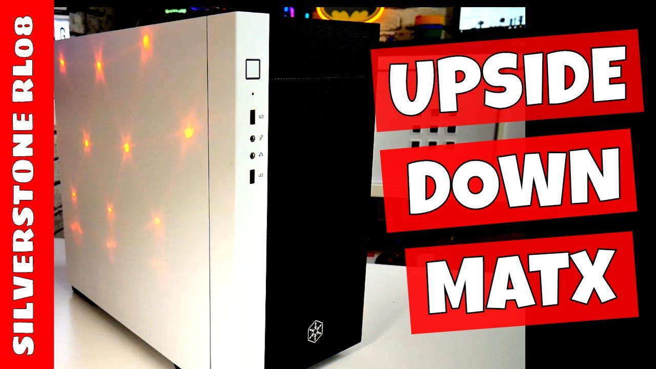 Silverstone Upside Down Micro ATX PC Case Redline Series RL08 - YouTube