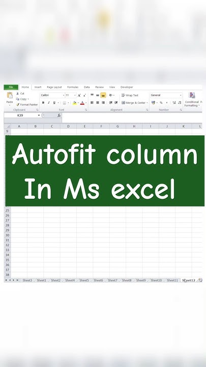 "Autofit column" In Ms Excel|#excel #youtubeshorts#exceltricks #viralshort #exceltutorial# ...