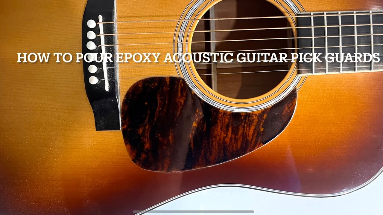 DIY How to make epoxy acoustic Guitar, pickguard, tortoiseshell style ...