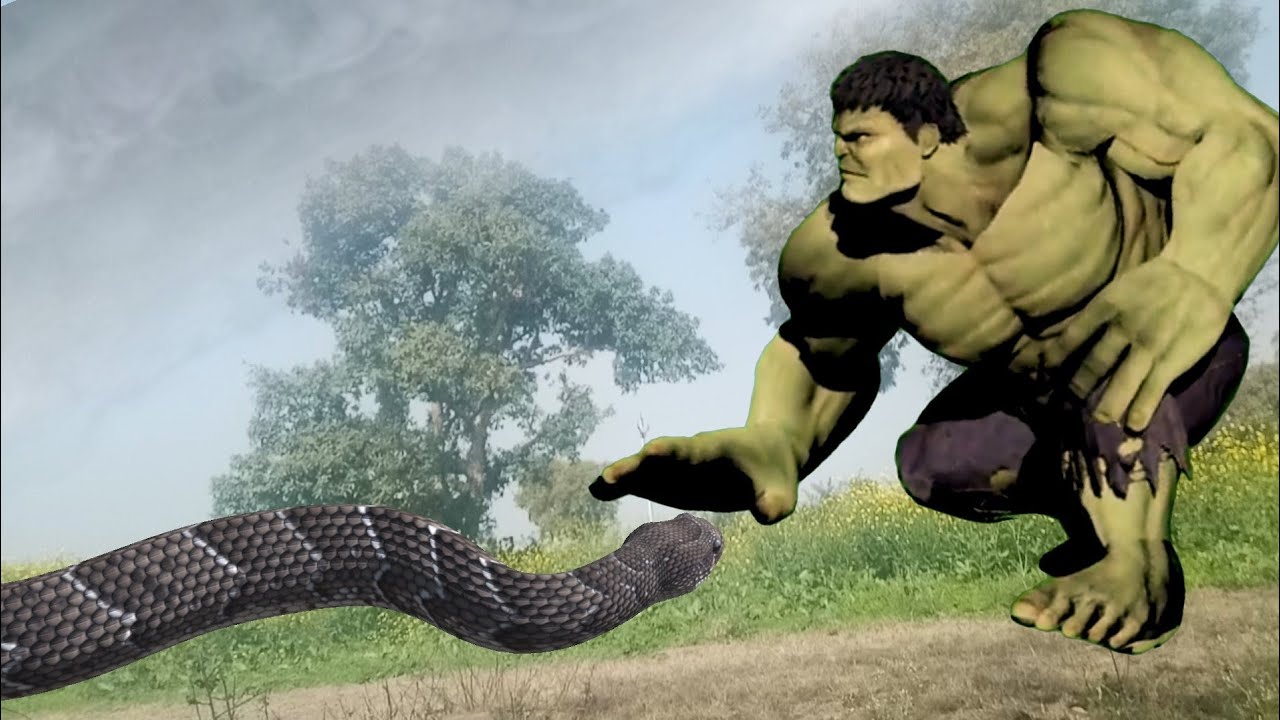 Anaconda Snake vs Hulk man, Mahadeva vs man - YouTube