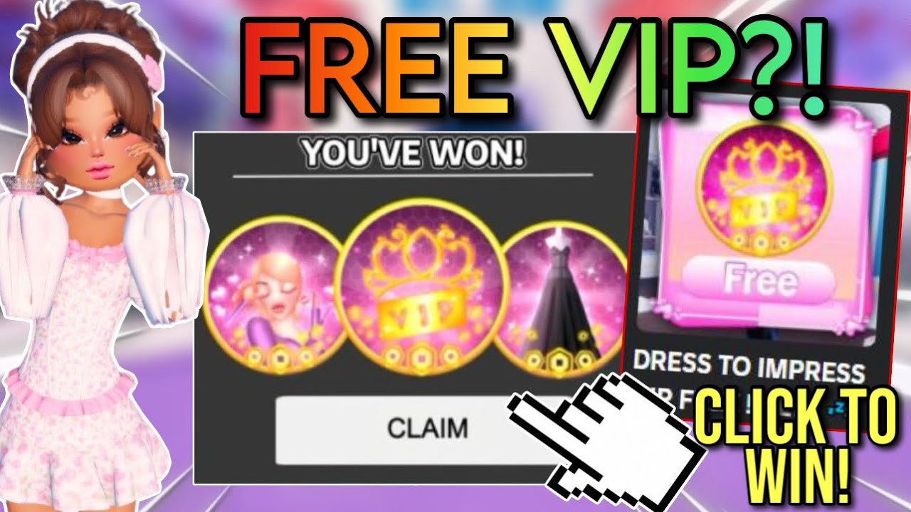 FREE VIP GAMES FOR VIP IN DRESS TO IMPRESS?! | Roblox Dress To Impress ...