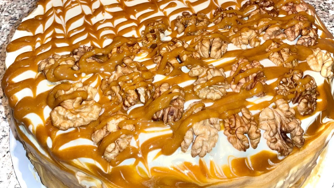 ♦️Ev Üsulu Kremlə Hazırlanan Tort Resepti‼️🥮Asan Hazırlanan Super ...