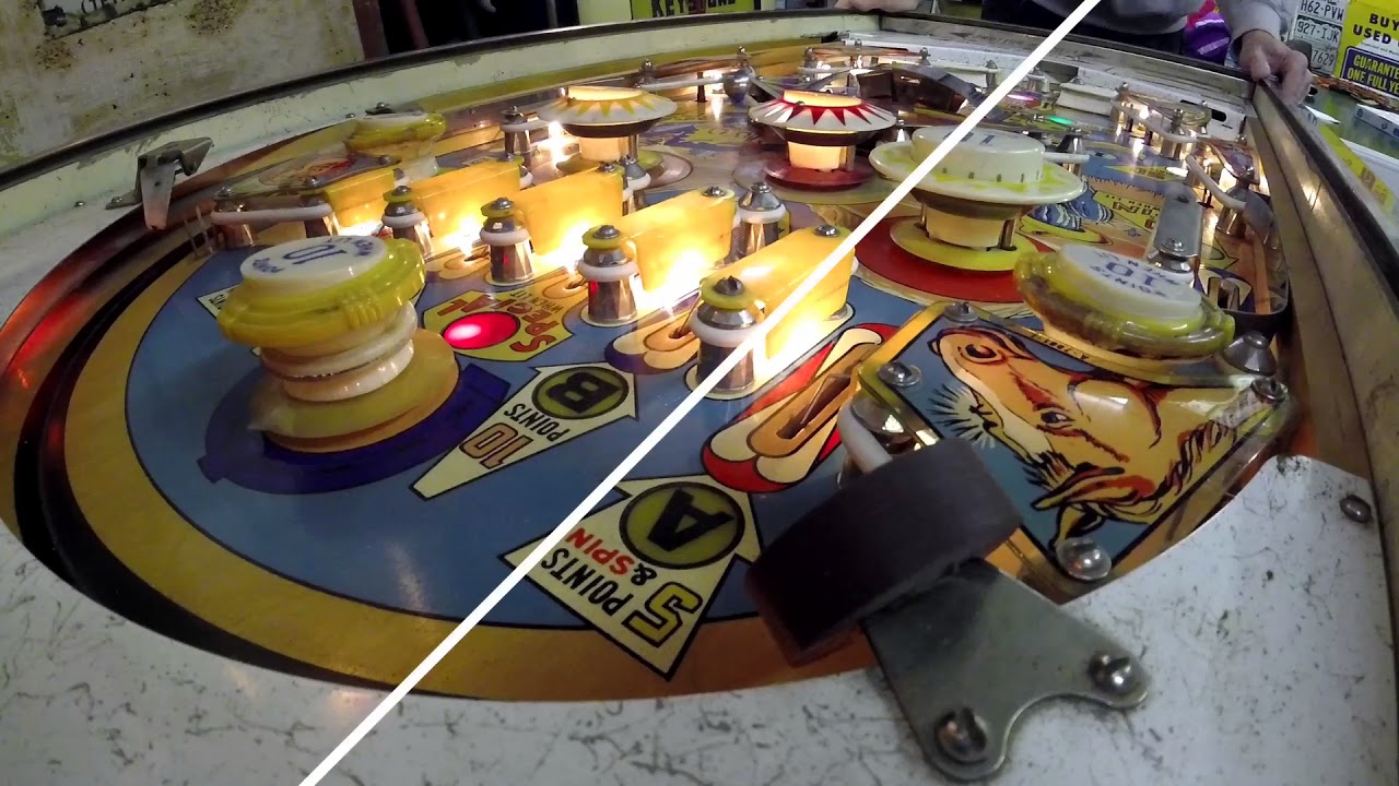 1965 Gottlieb Buckaroo Pinball Machine - YouTube