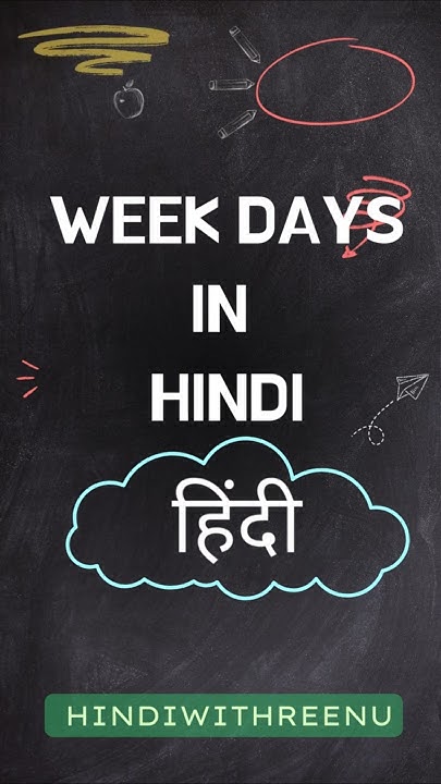 Learn Days of the Week in Hindi 🗓️ | Hindi for Beginners with Hinglish ...