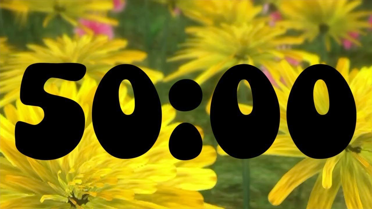 50 min Timer without Music - Spring Theme - YouTube