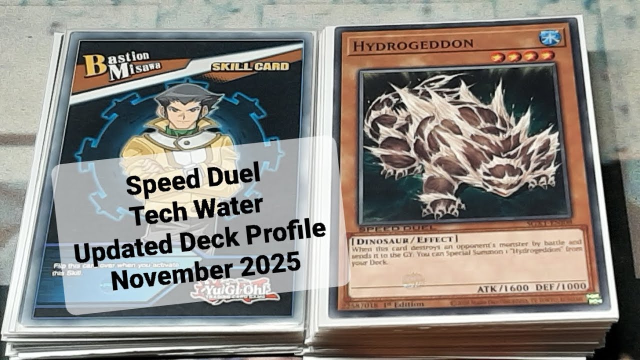 Speed Duel Tech Water Deck Profile November 2025 - YouTube