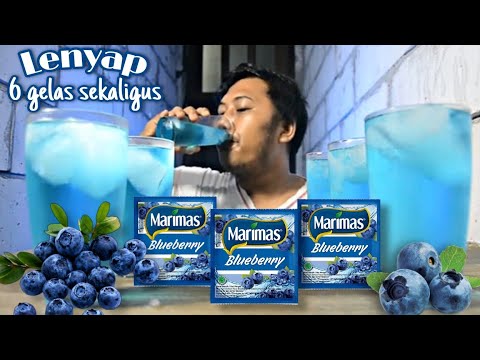 MINUM BANYAK MARIMAS (BLUEBERRY) MUKBANG/ASMR - YouTube