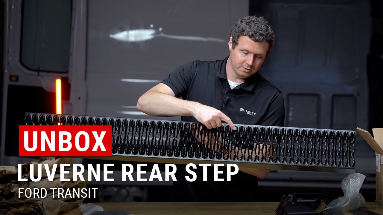 Unboxing Luverne Rear Step for Ford Transit Cargo Vans - YouTube