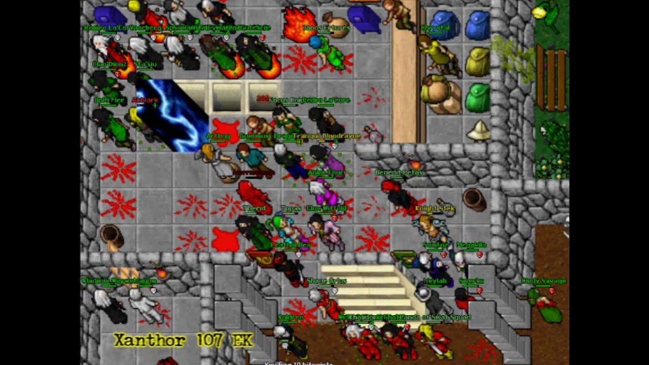 TIBIA NOSTALGIA: Kamikaze Thoria PK Video - [Original Gangsters VS ...