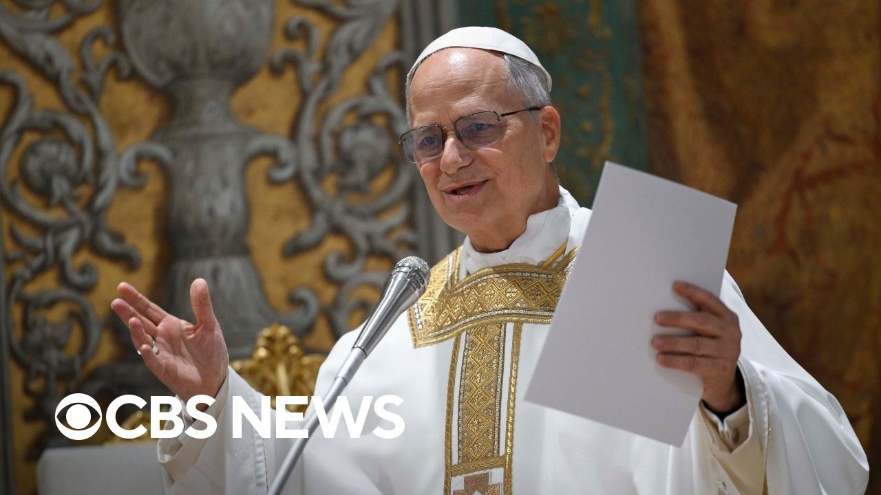 Watch: Pope Leo XIV speaks in English at start of first mass - YouTube