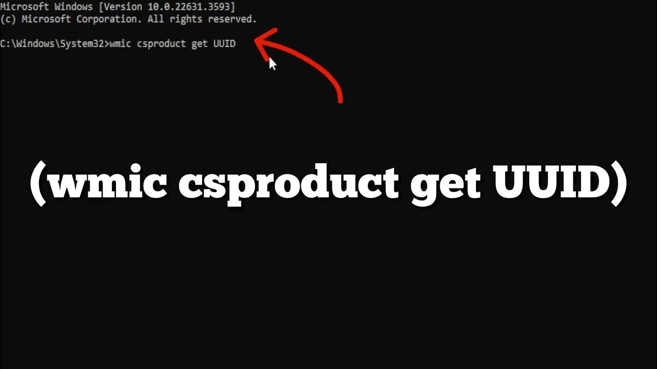How to get UUID - WIndows - (Working 2024) - YouTube