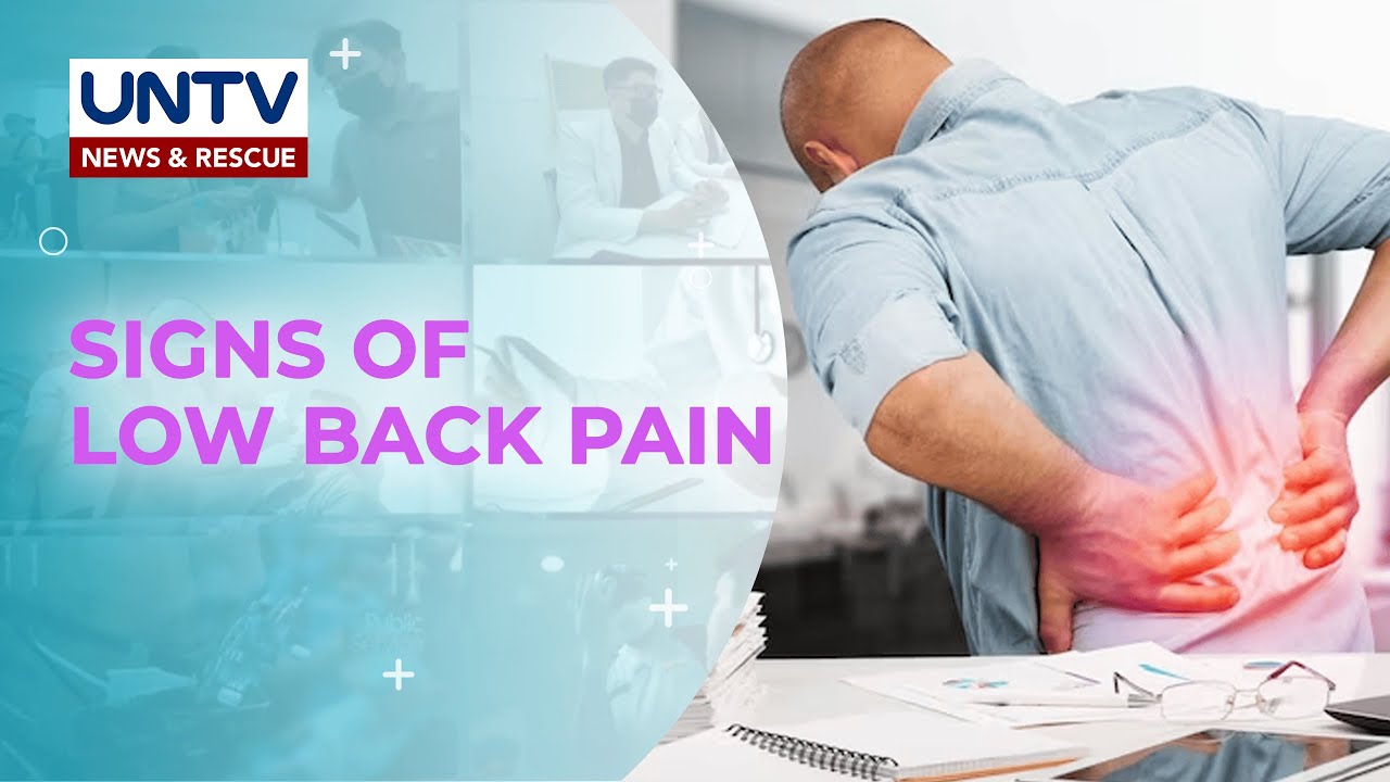 Bukod sa pananakit ng likod, ano ano pa ang ibang red flag signs ng low ...