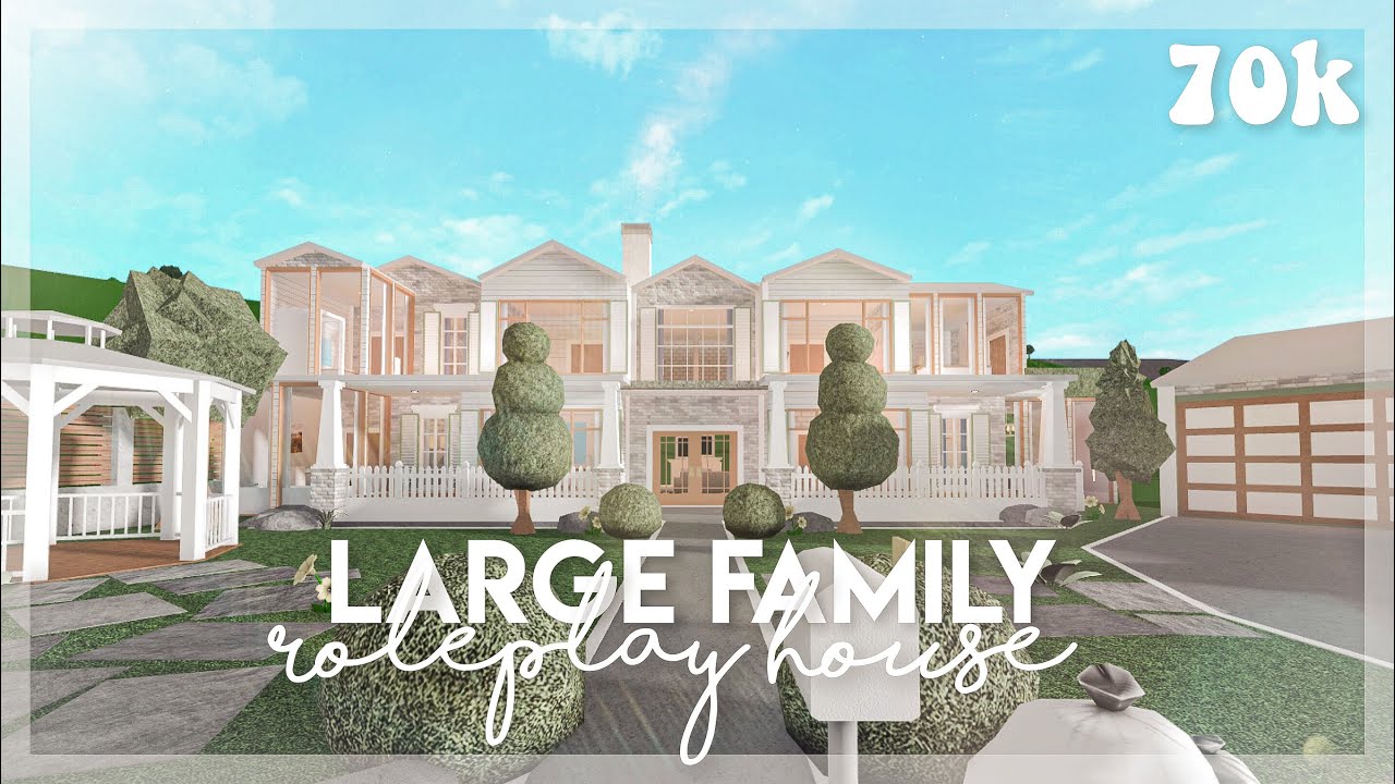 Large Family Roleplay House Bloxburg Build 70k YouTube