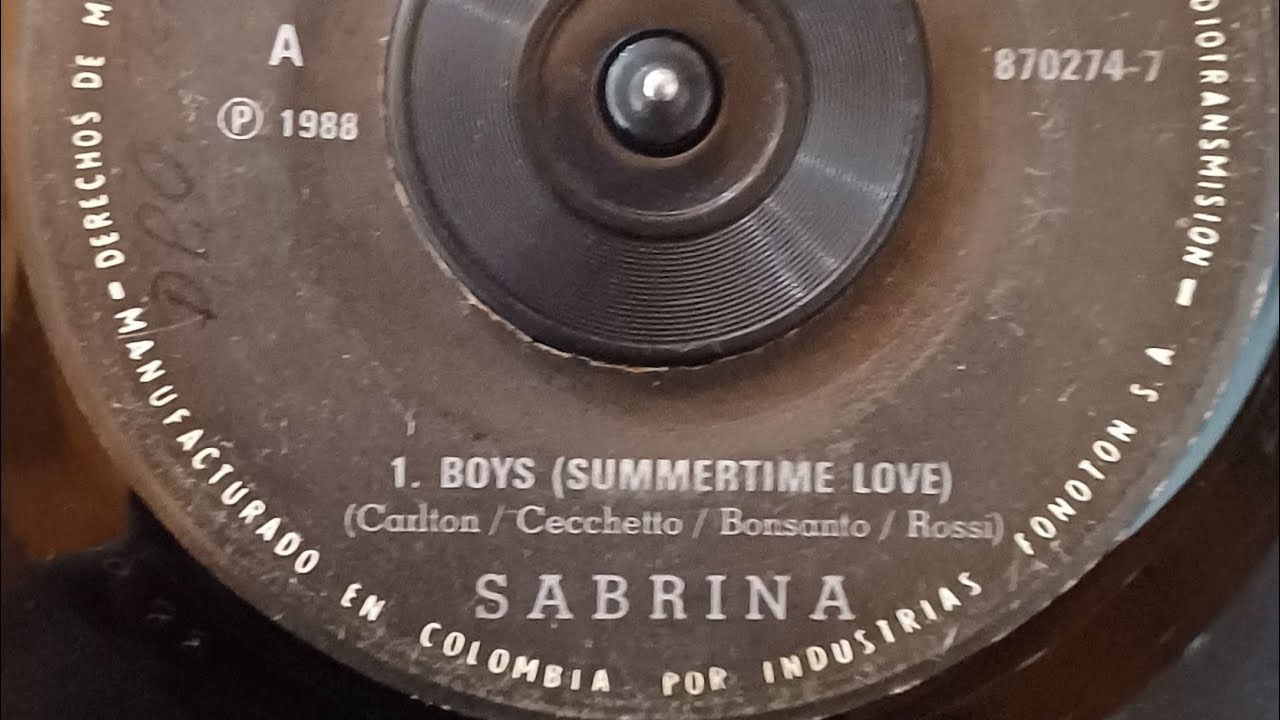 Boys ( Summertime love) - Sabrina - Disco Italo Pop. - YouTube