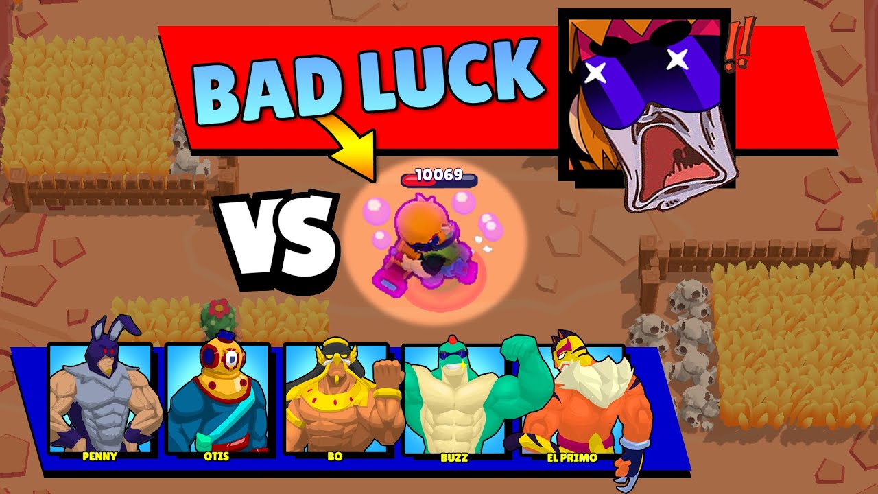 BAD LUCK BOSS vs OP TEAM 500% BROKEN GAME 😬 TOP 150 Brawl Stars Funny ...