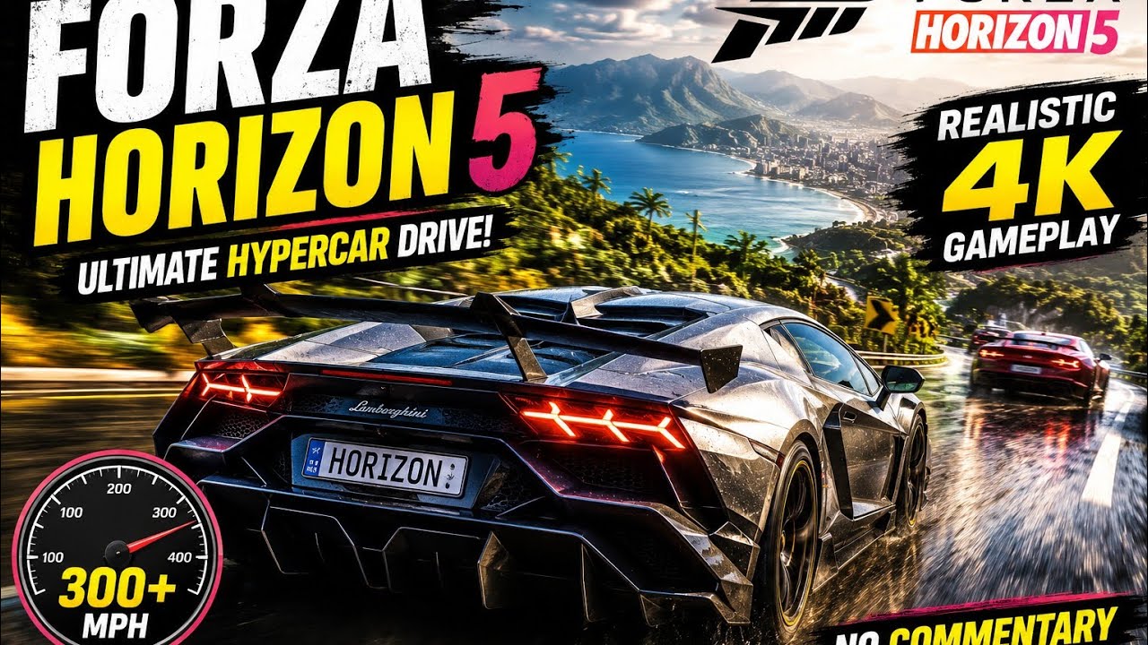 Forza Horizon 5 - Insane Hypercar Drive in 4K! 😱 Realistic Graphics ...